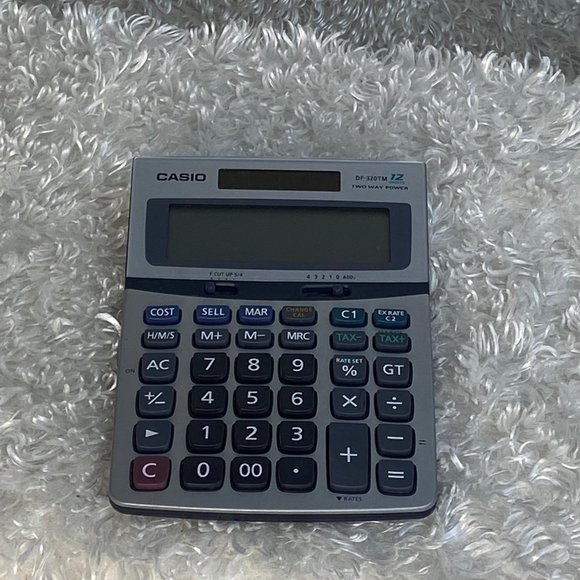 Casio | Other | Casio Calculator Model Df 32tm Two Way Power | Poshmark